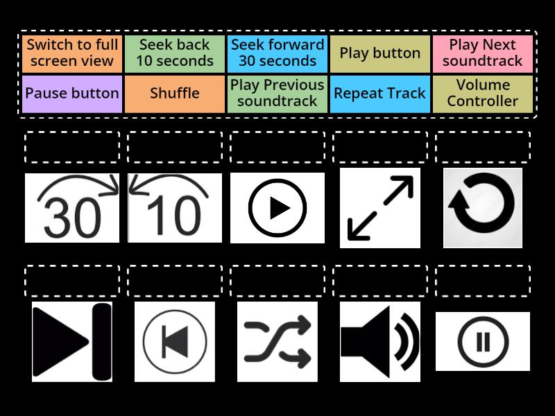 Audio And Video Buttons by rooz - Match up