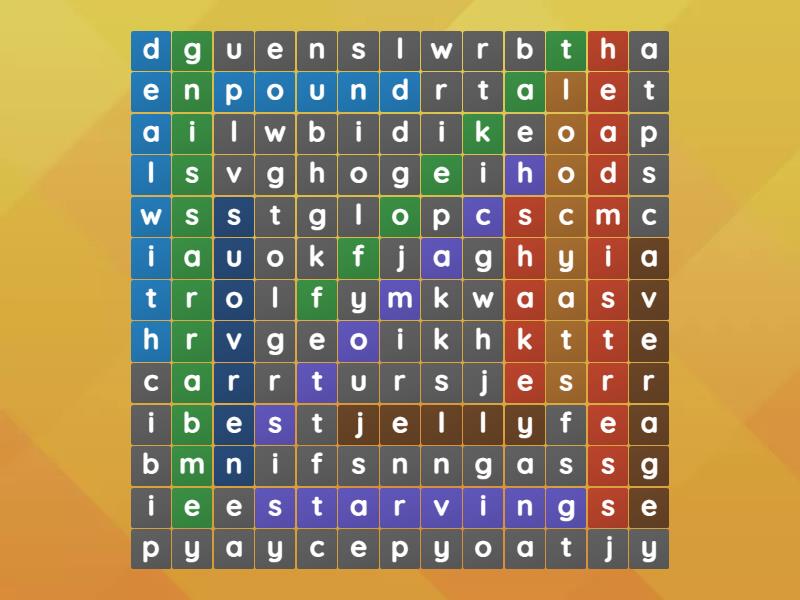 project 4 unit 5d og vocabulary - Wordsearch