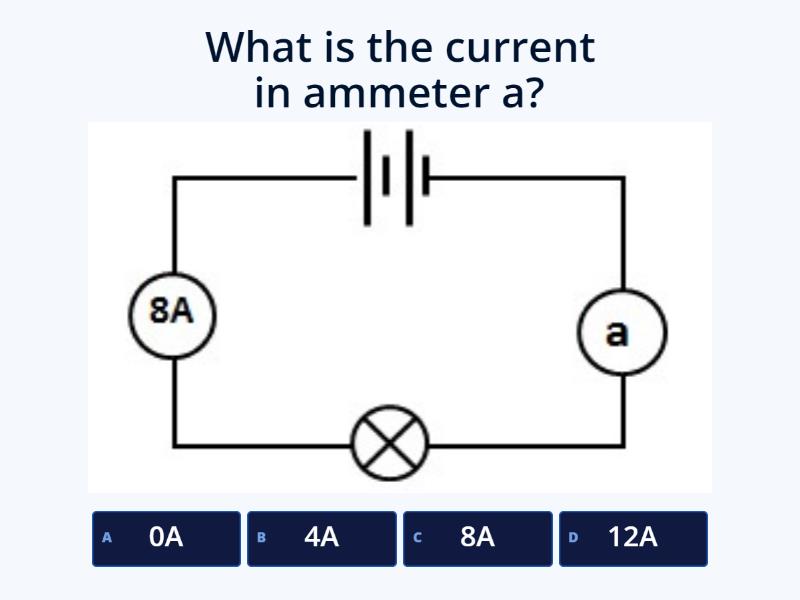 Current & Voltage In Circuits - Quiz