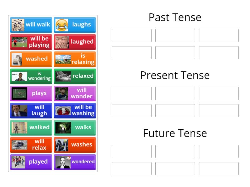 Verb Tense - Group sort