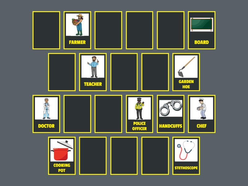JOBS AND TOOLS - Matching pairs