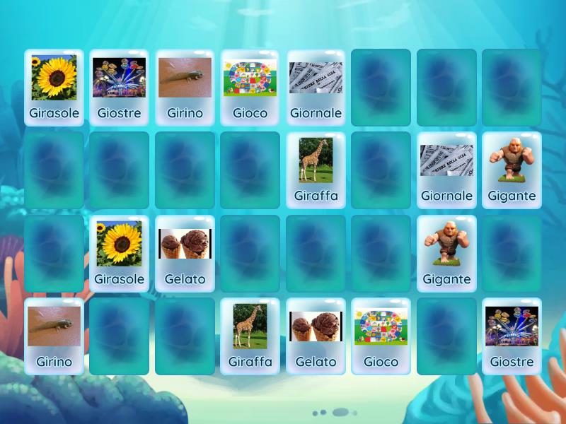 Parole con gi in ogni posizione - Matching pairs