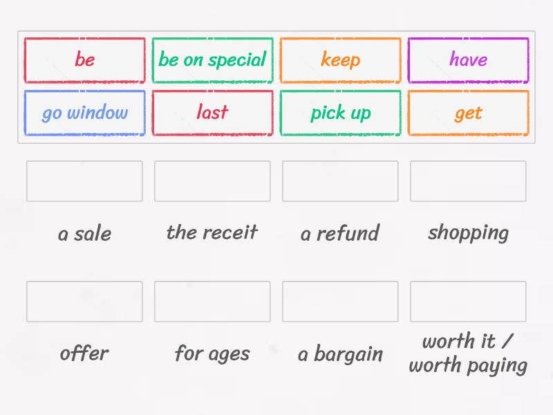 Focus 2 2nd ed Unit 7 Word Store 7C - Match up