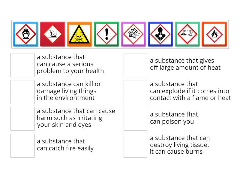 warning labels - Match up