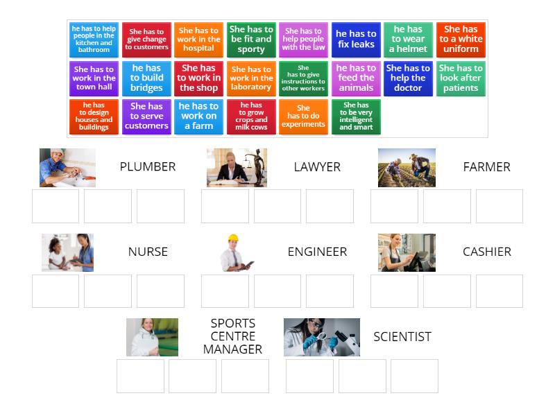 brainy 6 unit 1 - what do they have to do? - Group sort