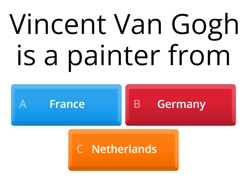 Vincent van Gogh - Quiz