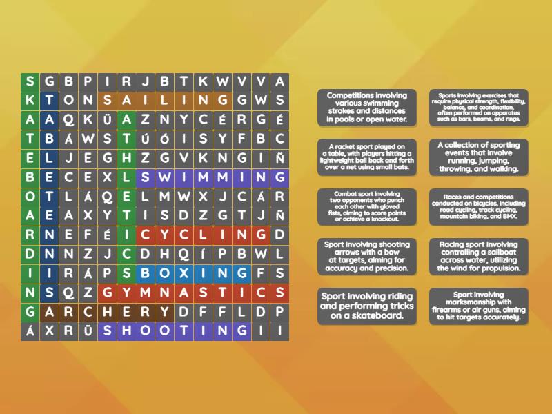 Paris 2024 - Wordsearch