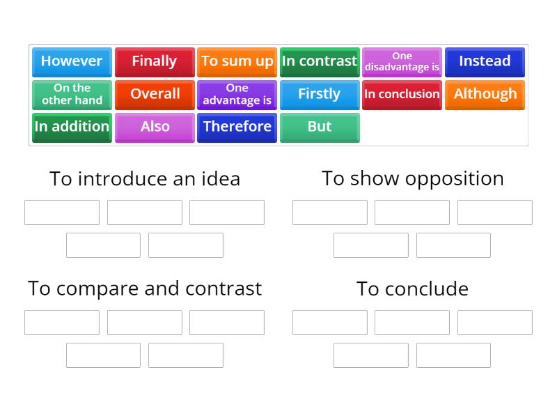 Connectors - Group sort