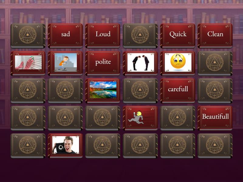 ADJECTIVE - Matching pairs