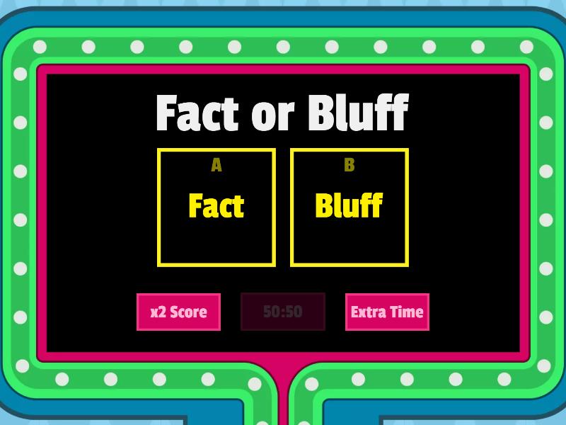 fact/bluff - Gameshow quiz
