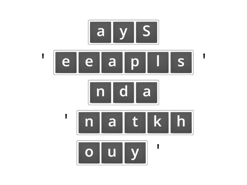 Classroom rules - Anagrama