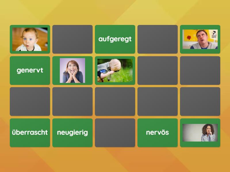 Gefühle & Emotionen A2 - Matching pairs