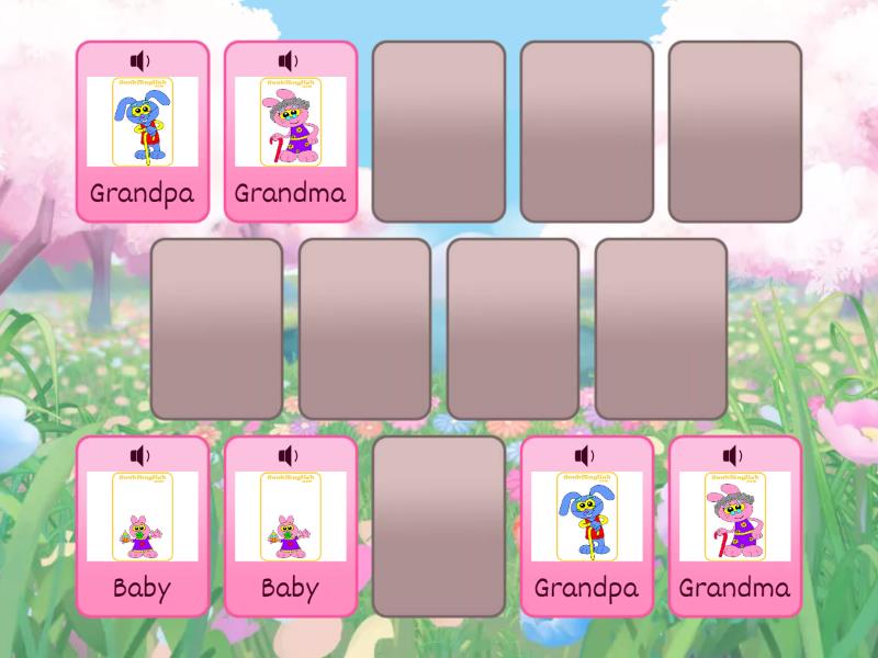 Z0. Baby Rabbit Family pairs - Matching pairs