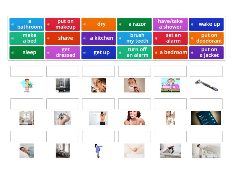 Daily Routine (Part 1) - Match up