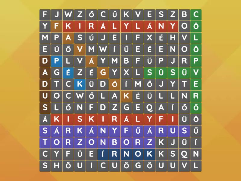 Süsü - Wordsearch