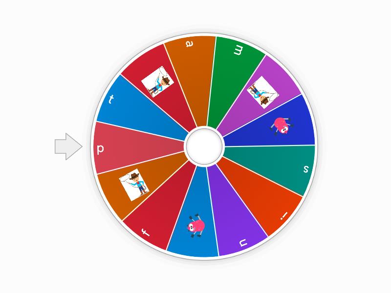 Benchmark letter sound wheel - Spin the wheel