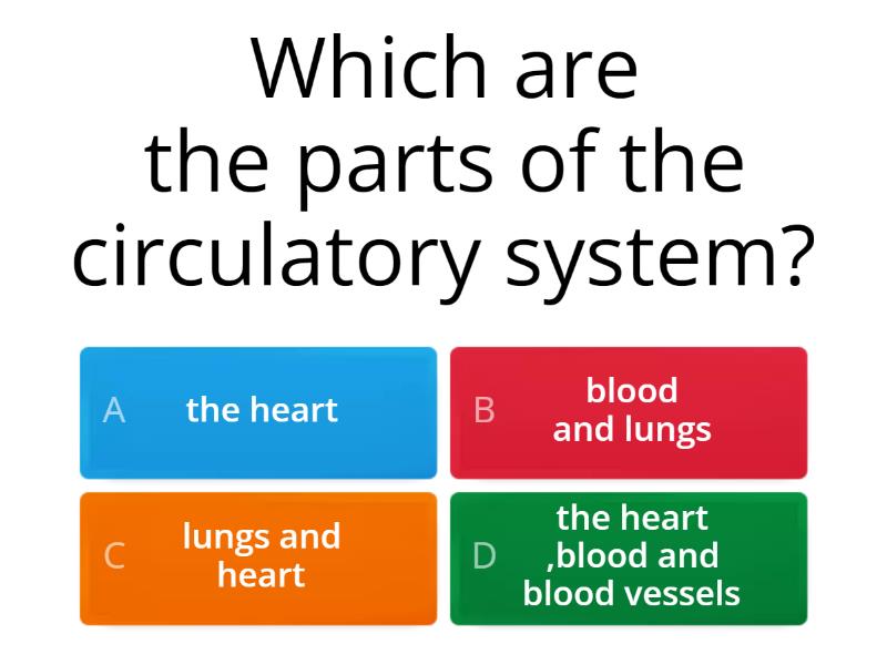Circulatory and respiratory system - Quiz