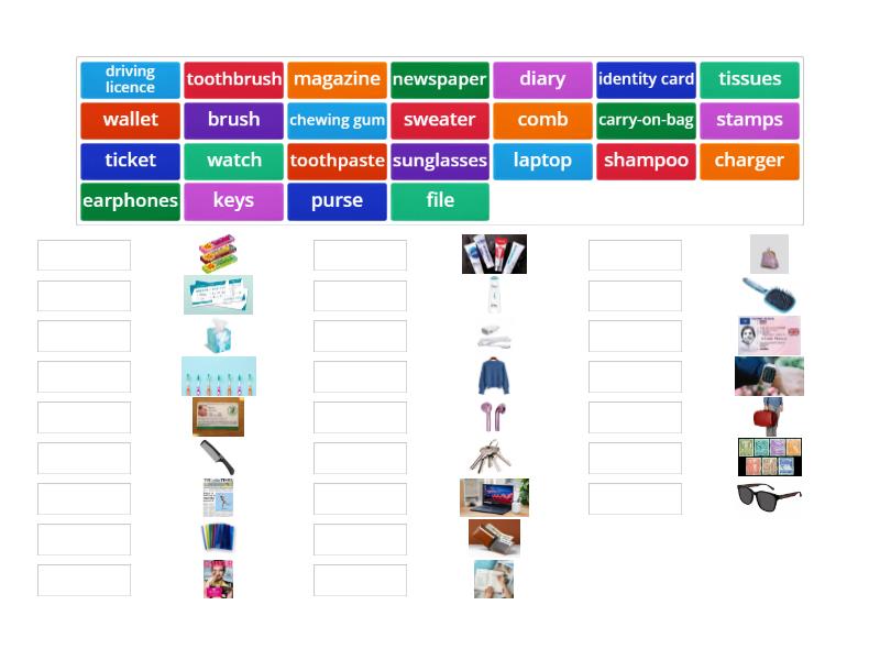 1.2 Everyday objects - Une las parejas