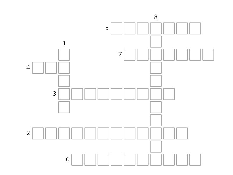 Understanding 8 Global Issues - Crossword
