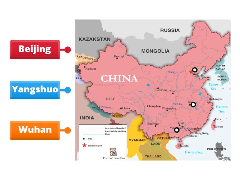 China states - Labelled diagram