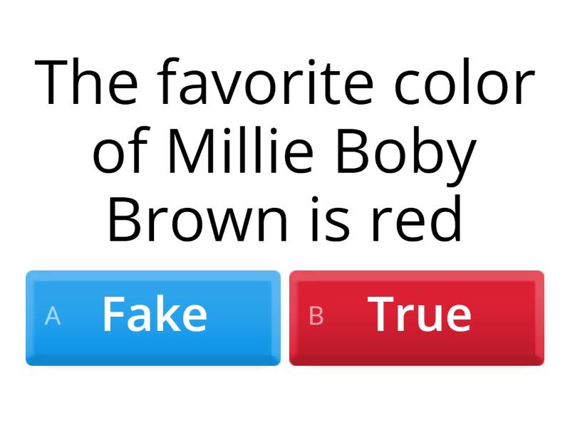 true or Fake - Quiz