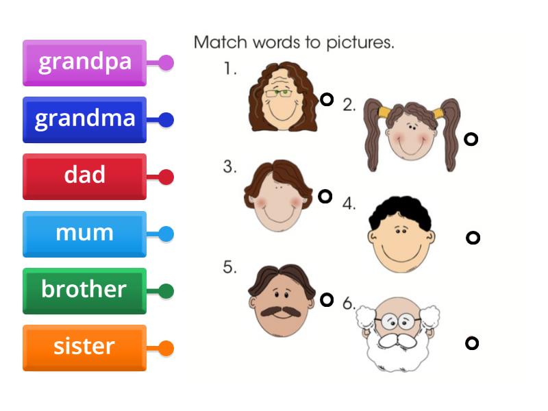 Identify Family - Labelled diagram