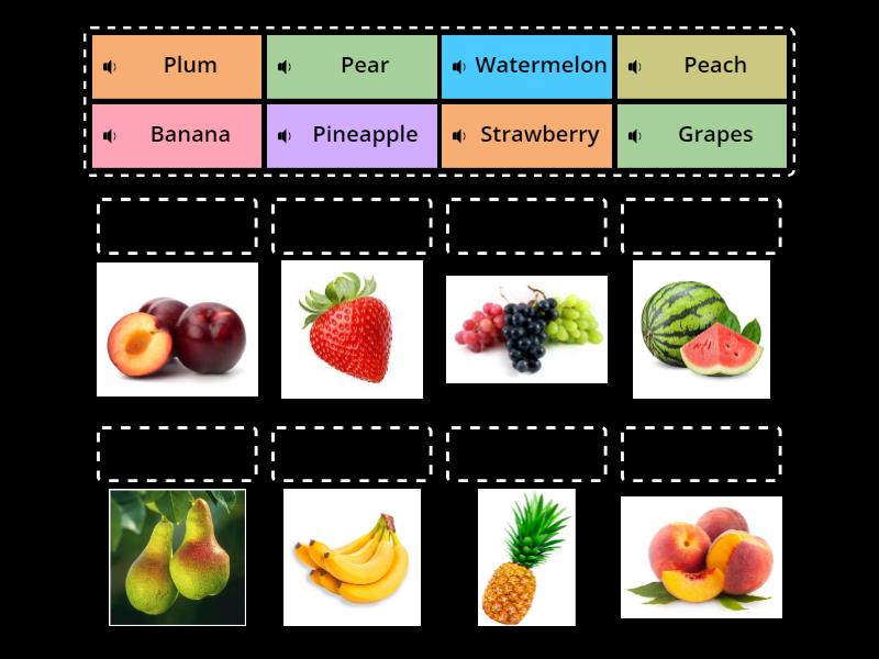 Fruits -8 - Match up