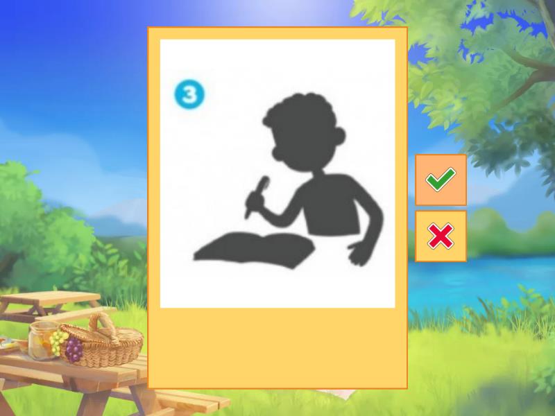 Daily activities (shadow) - Flash cards