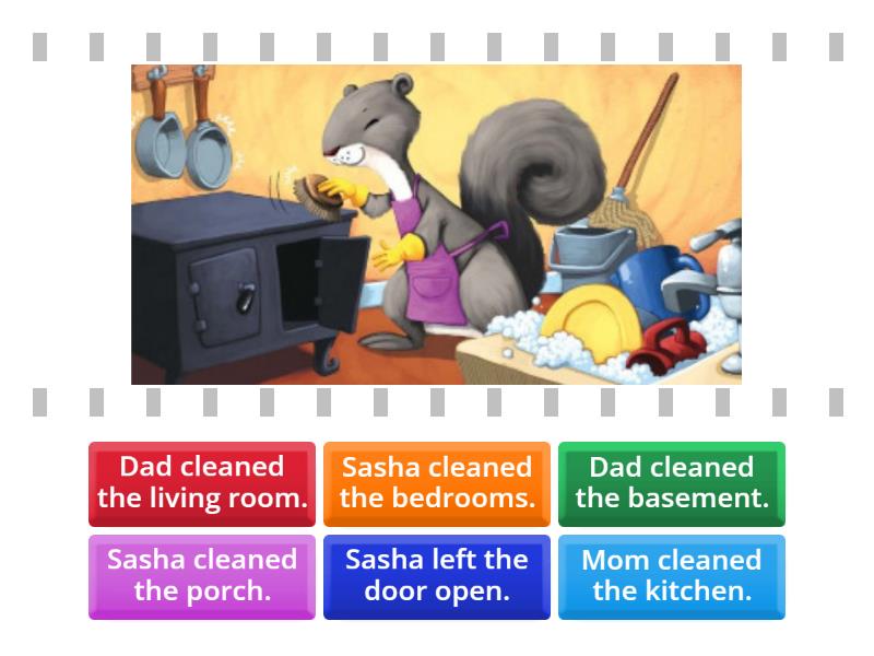 K3 - Little Reader - Spring Cleaning! - Match up! - Find the match