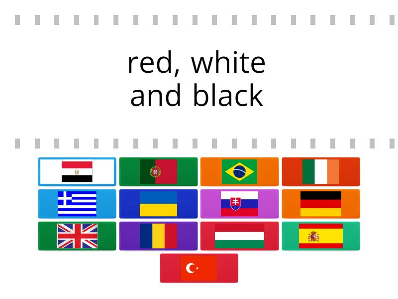 Flags, colours - Find the match