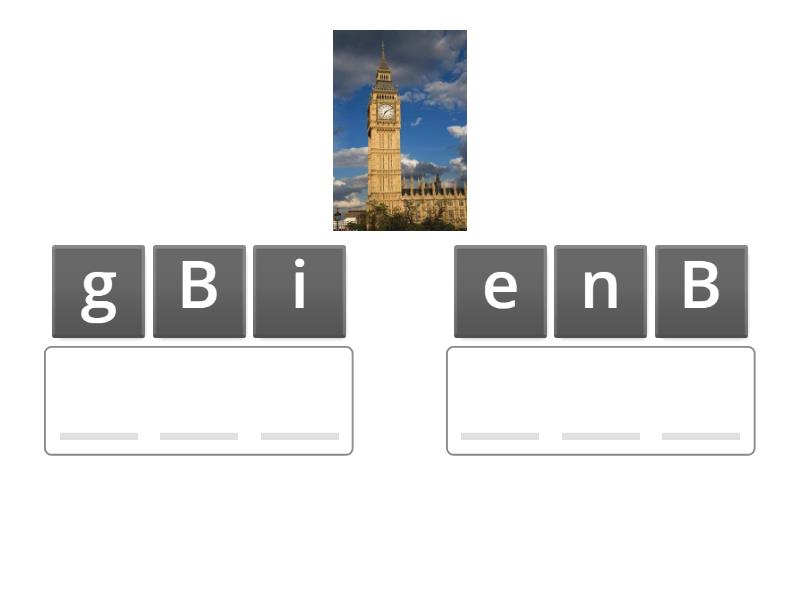 London Landmarks 2 - Anagram