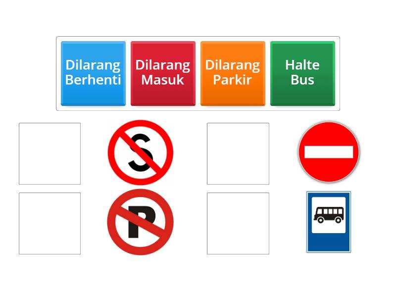 Mengenal Rambu Lalu Lintas - Match up