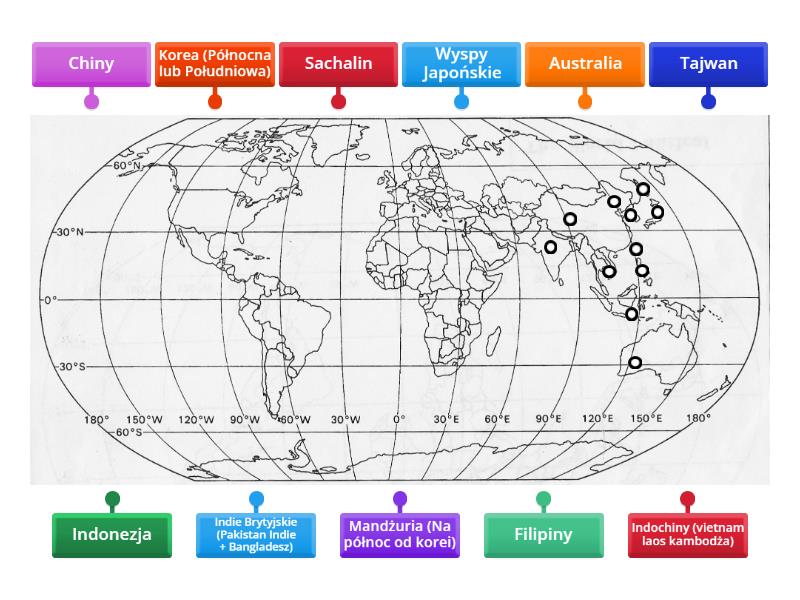 Mapa Kolonie #2 Indie Brytyjskie - Sachalin - Rysunek z opisami