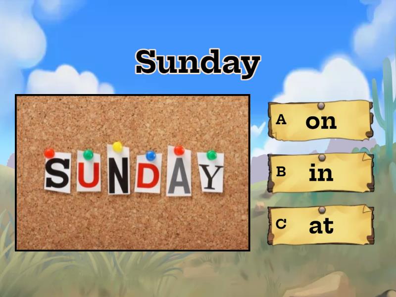 Prepositions of time - Quiz