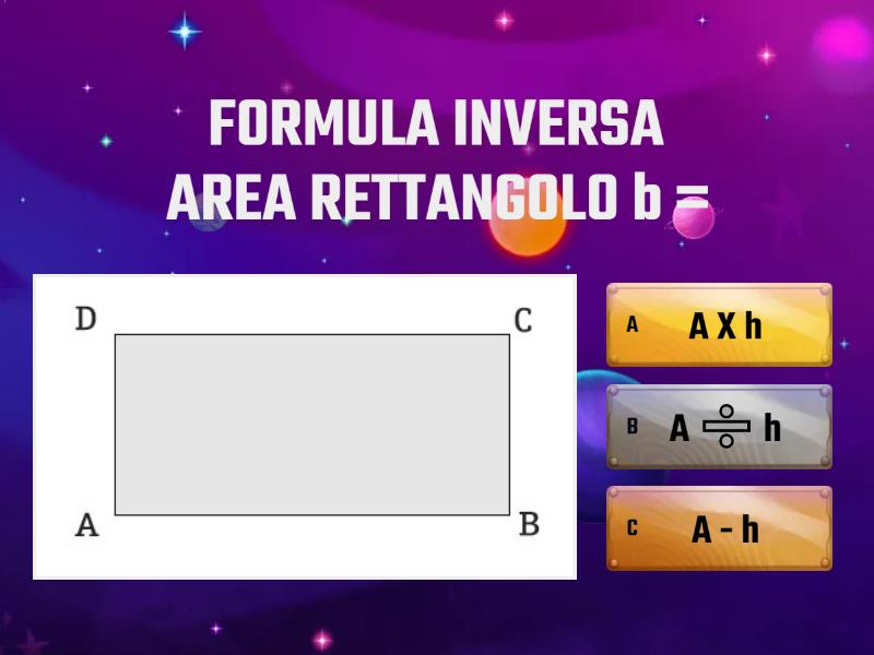 FORMULE DI GEOMETRIA - Quiz