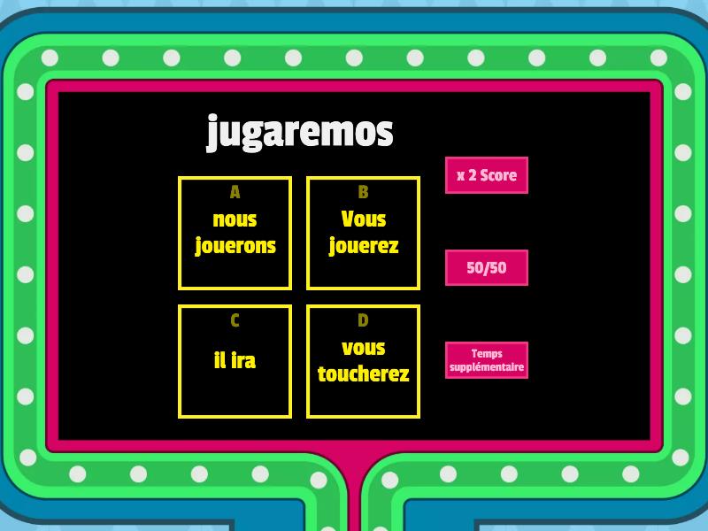 le futur simple - Gameshow quiz