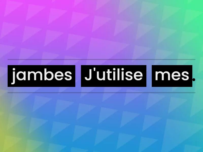 Les adjectifs possessifs et les parties du corps - الترتيب