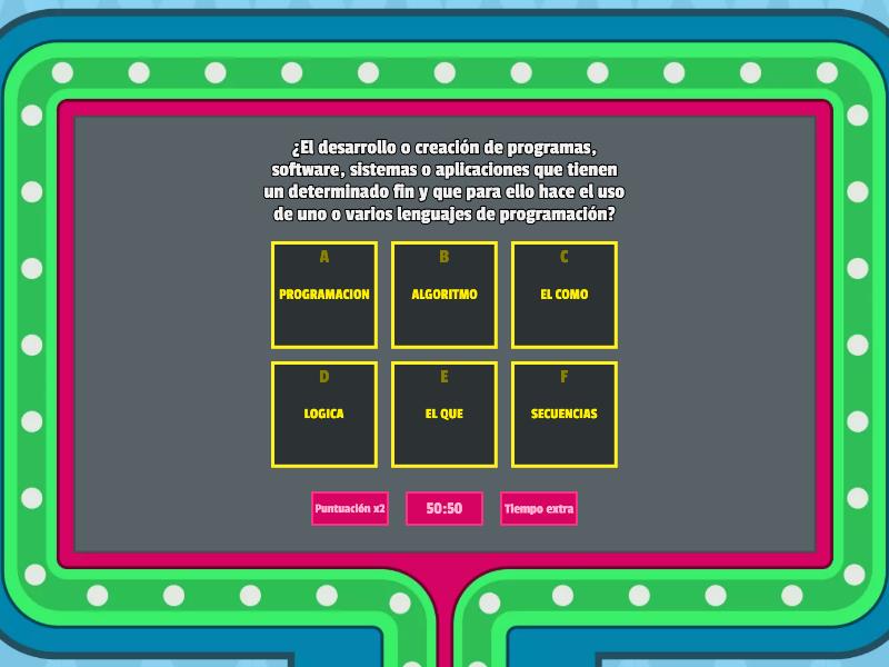 LOGICA DE PROGRAMACION - Concurso de preguntas