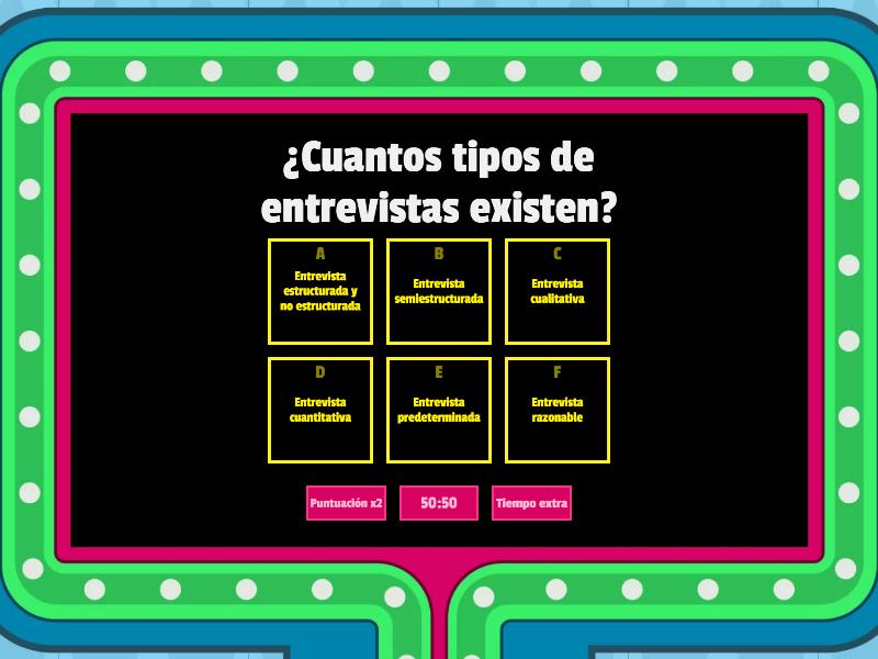 LA ENTREVISTA - Gameshow quiz