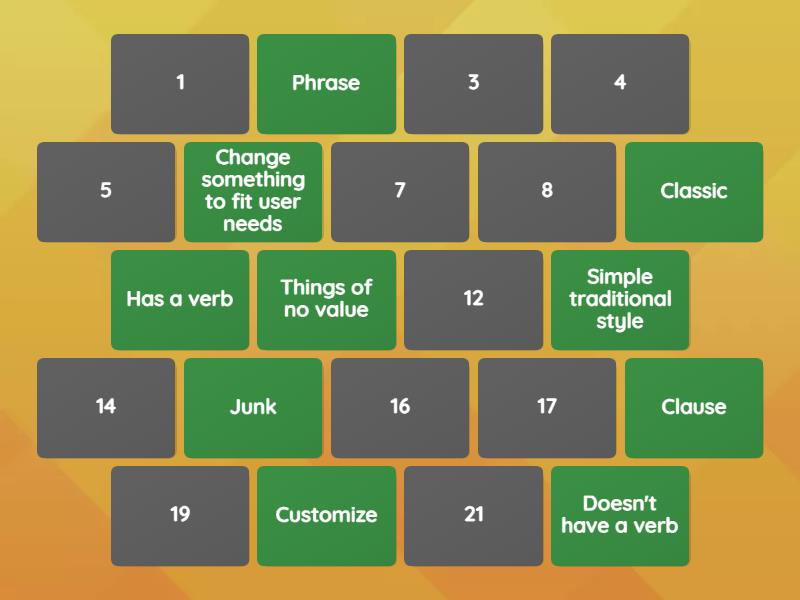 Unlocked Unit 2 Design - Matching pairs