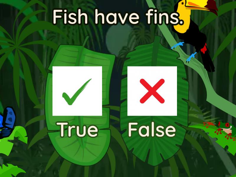 True or False- Animal Body Parts - Quiz