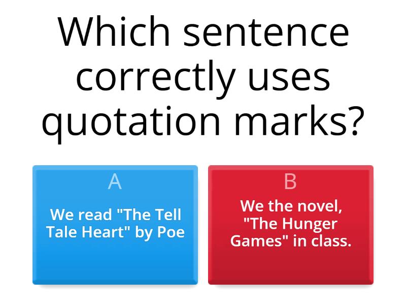 Quotation Marks - Quiz