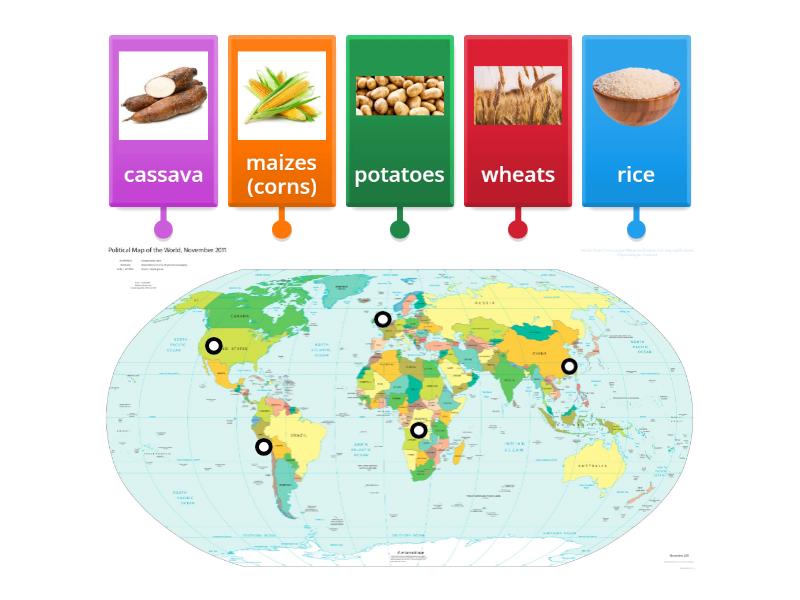 Staple Food Around The World - Labelled diagram