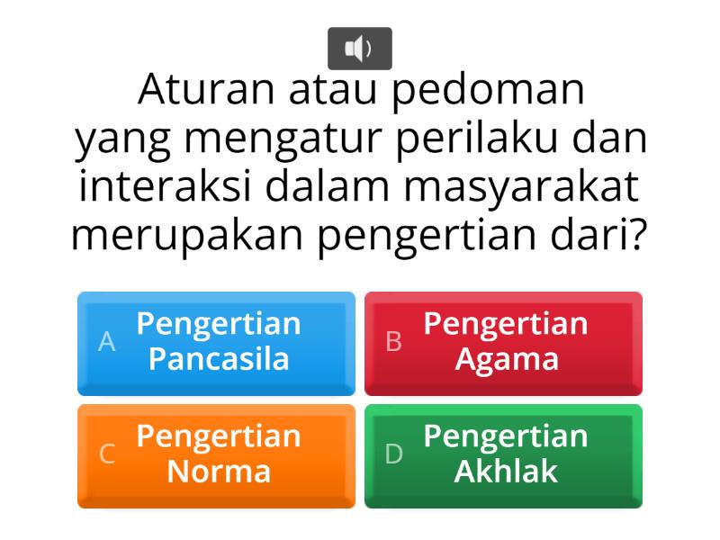 Game PPKN Kelas VII By Jasum Nantiana Anggraeni, S.I.P. - Quiz