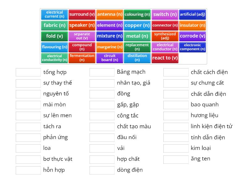 Pre-Reading-U4 - Match up