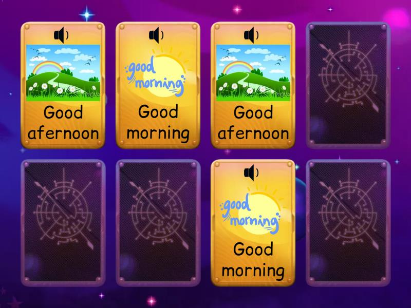 Greetings - Matching pairs