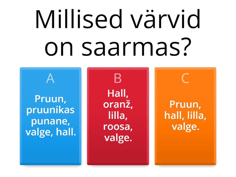 Saarmas - Quiz