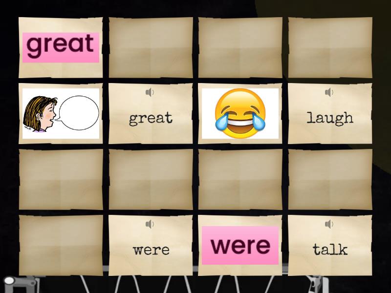 Lesson 19 Sight Word Match Game - Matching pairs