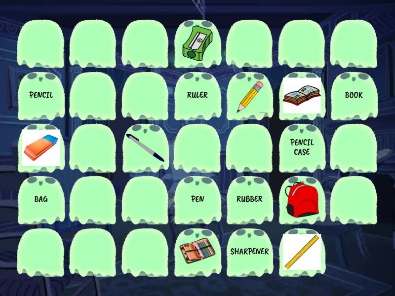 SCHOOL OBJECTS - Buzz 1- Memory Game - Parejas