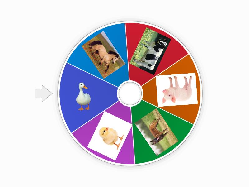 farm animals - Spin the wheel